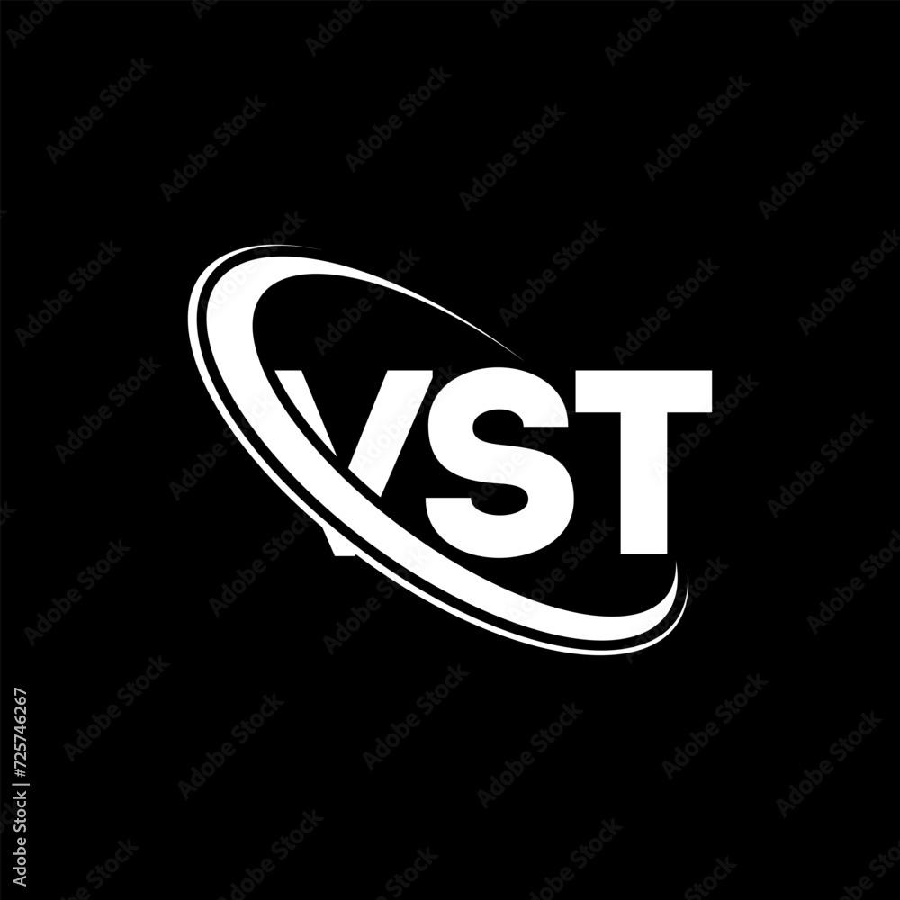 VST logo. VST letter. VST letter logo design. Initials VST logo linked ...