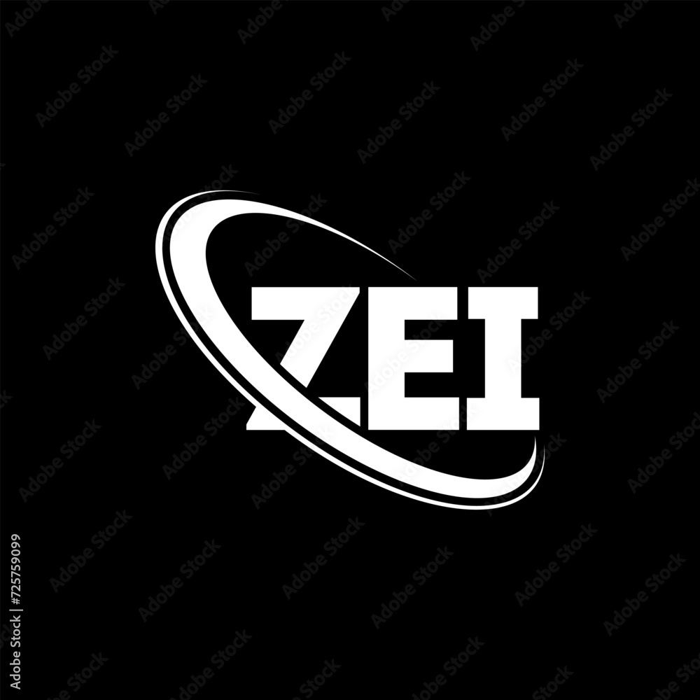 ZEI logo. ZEI letter. ZEI letter logo design. Initials ZEI logo linked ...