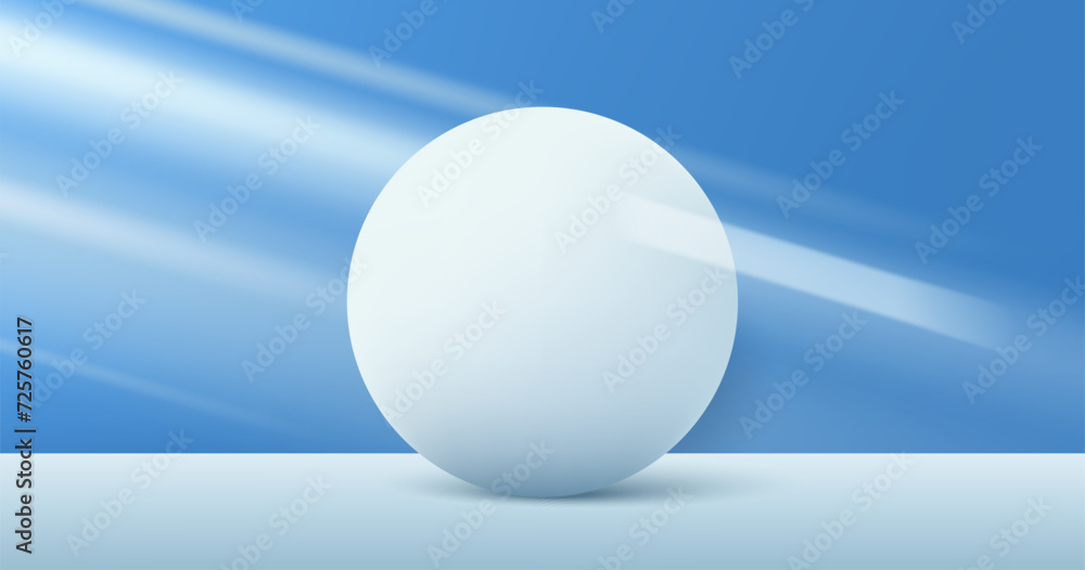 Realistic 3d circle frame product stage background. Abstract geometric ...