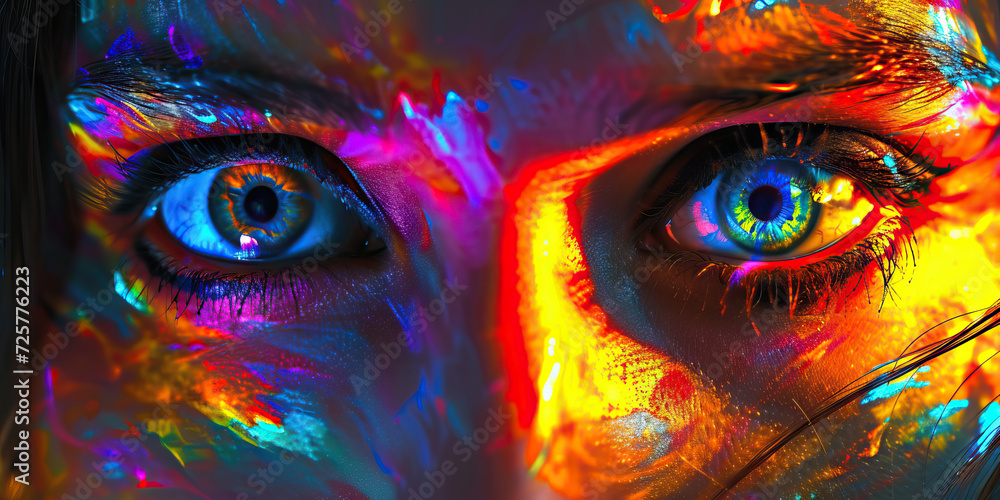 Fear and Apprehension: Wide Eyes and Tense Body Language, Signifying ...