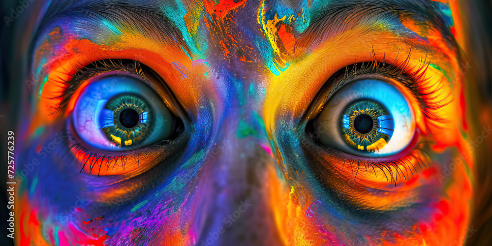 Poster Fear and Apprehension: Wide Eyes and Tense Body Language ...