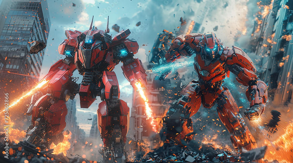 Fictional Robot Character Stock Photo | Adobe Stock