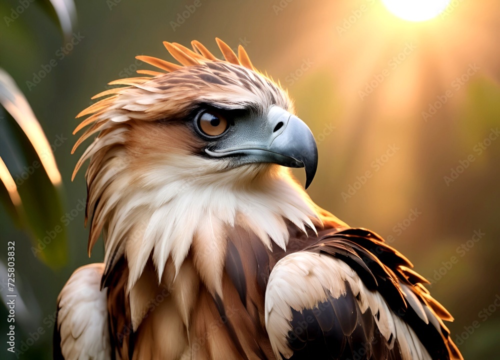 Philippine eagle with a beautiful face and a scary look. cool nature ...