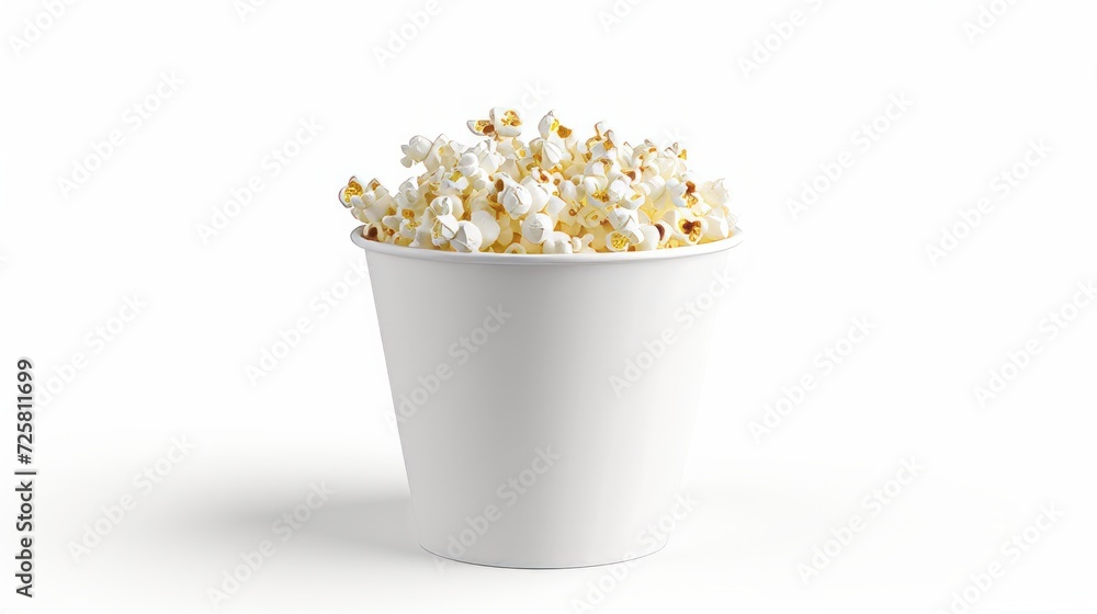 White blank popcorn bucket for placing your graphics. Packaging ...