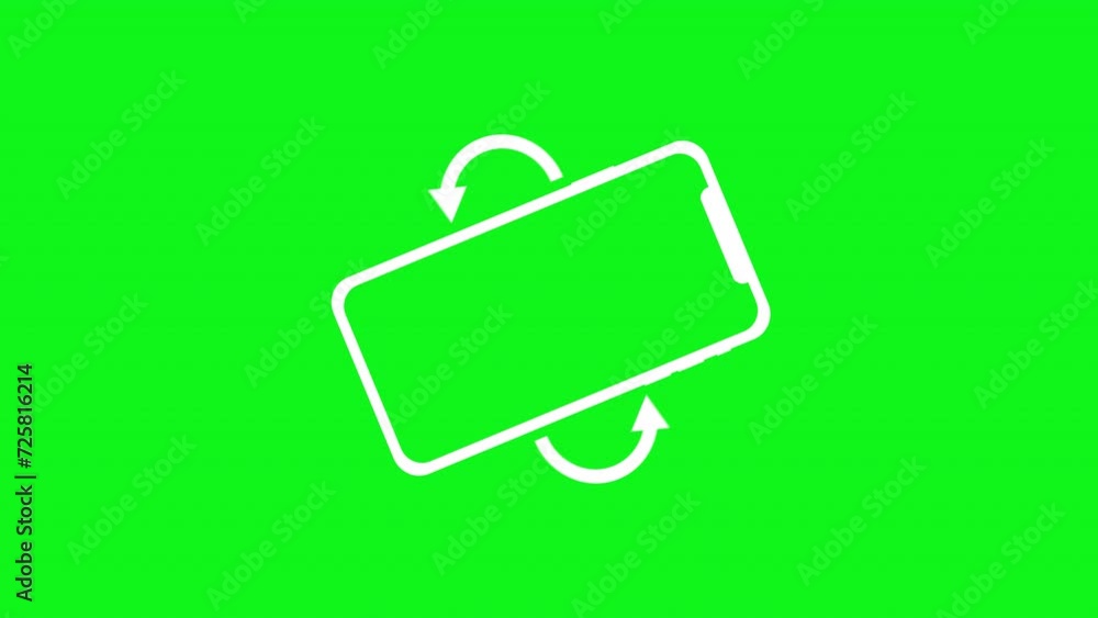 Vidéo Stock Phone Rotation from Vertical to Horizontal or Reverse. Turn ...