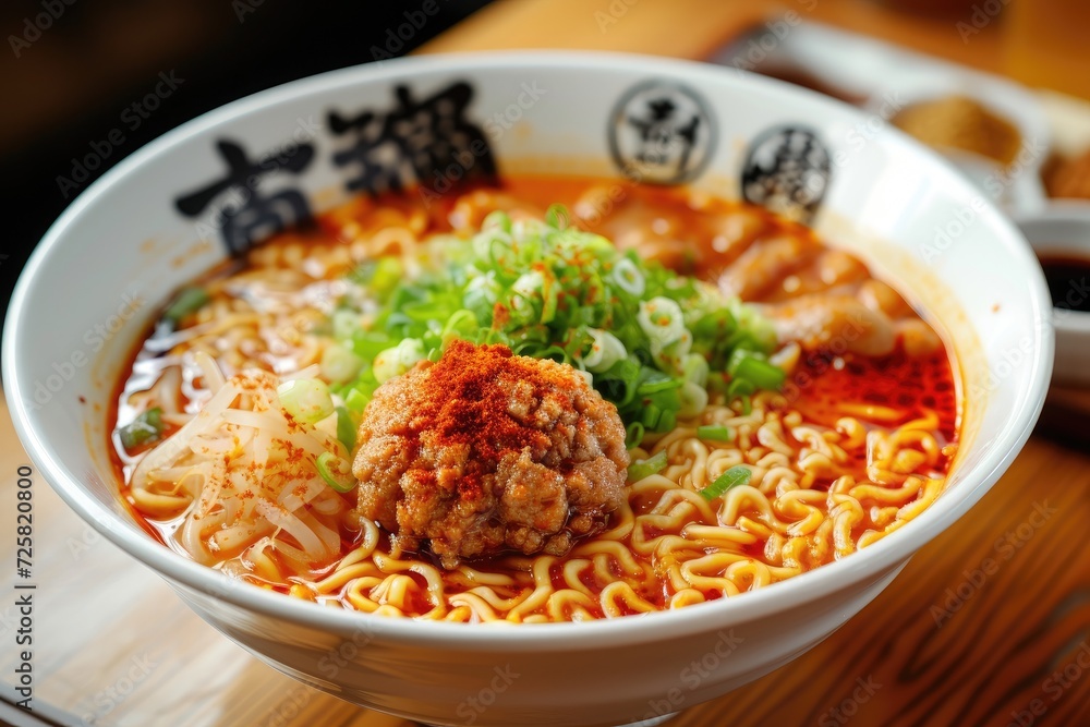 Invincible Great Gate Ramen combo with spicy Sichuan Dandan noodles and ...