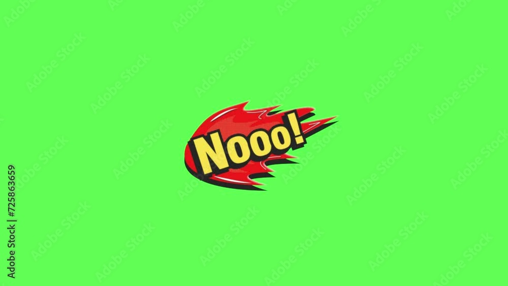 Comic Bubble Expression: Retro Pop Art Style, NOOO! Cartoon ...