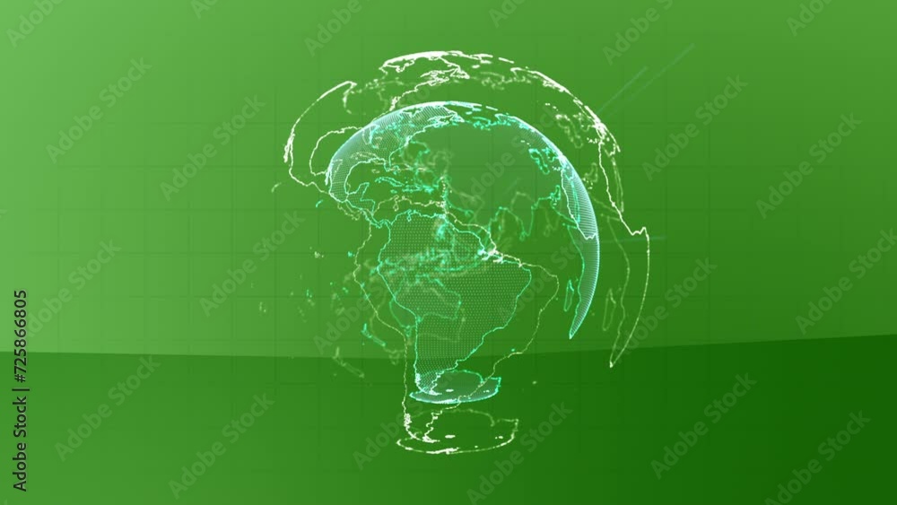 Vertical Planet globe earth world global animation vertical and ...