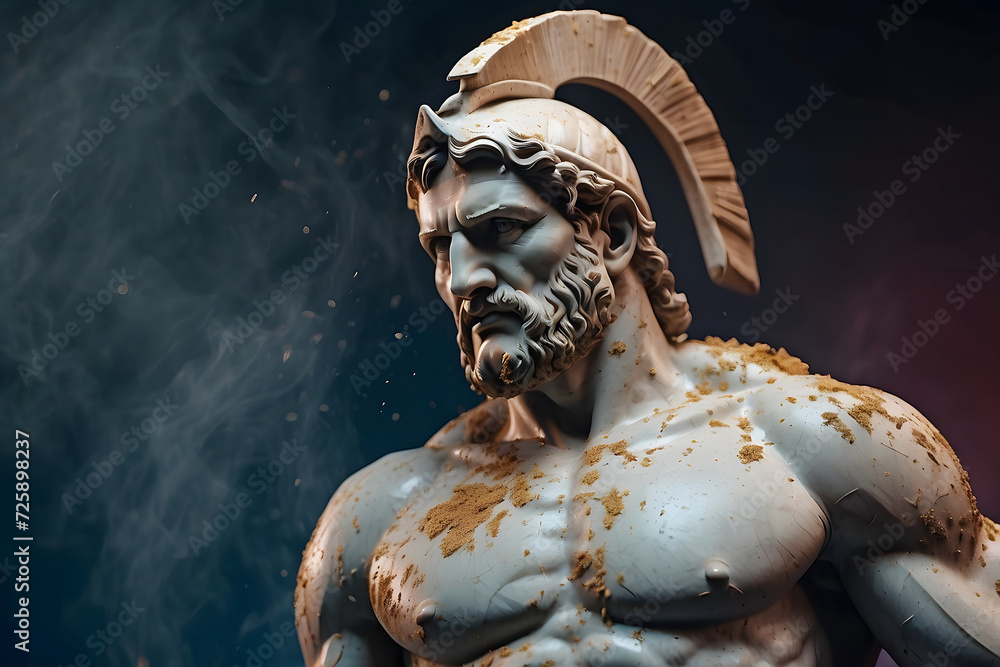 Marble sculpture of a stoic man. Marble sculpture of a stoic man ...