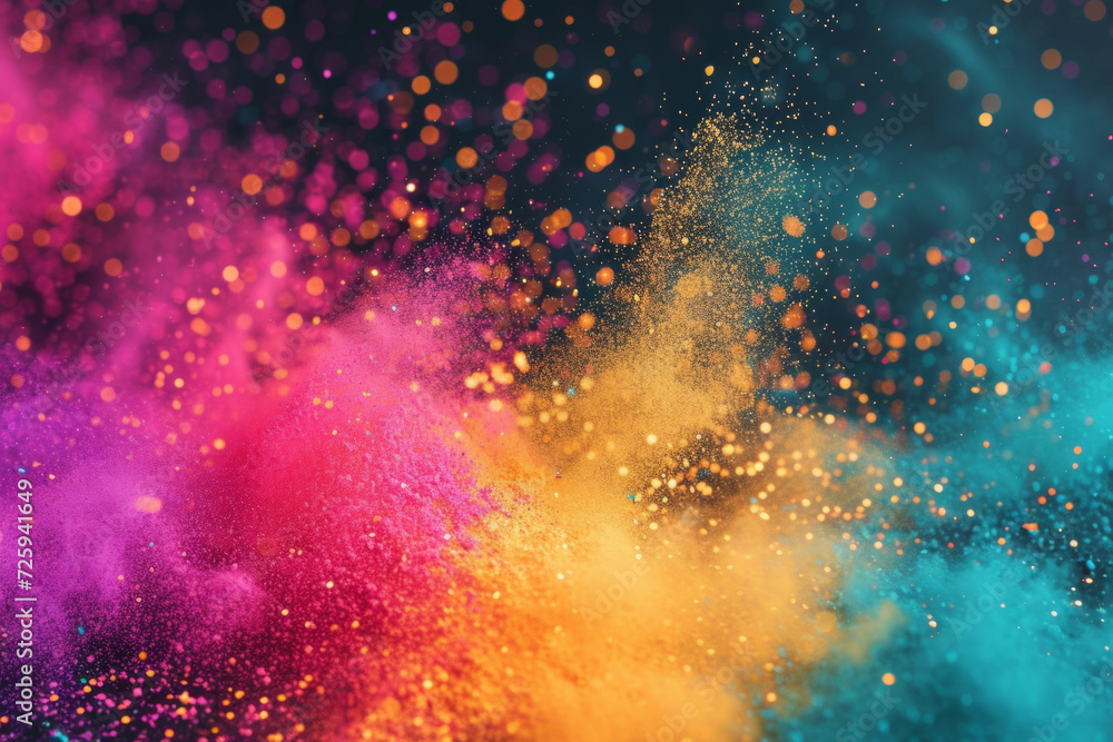 Abstract colorful background for Holi festival of colors in India. Holi ...