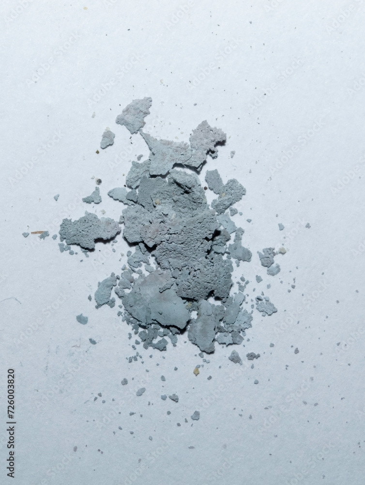 Silver chloride (AgCl) darkened from light, the product of the reaction ...