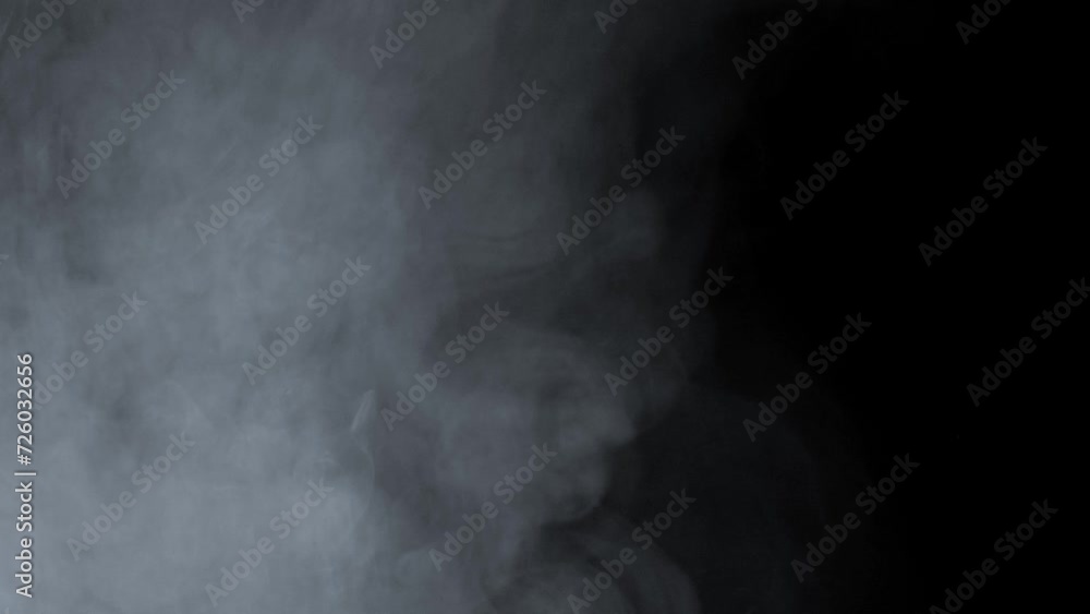 Abstract white smoke in slow motion. Smoke, Cloud of cold fog in light ...