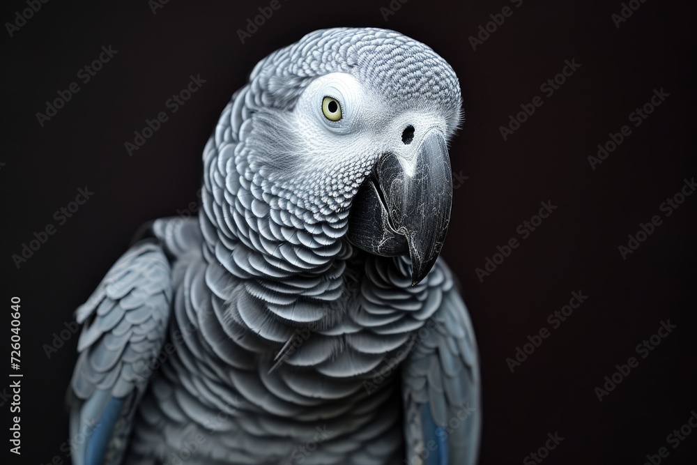 Jaco the African gray parrot is both good looking and highly ...