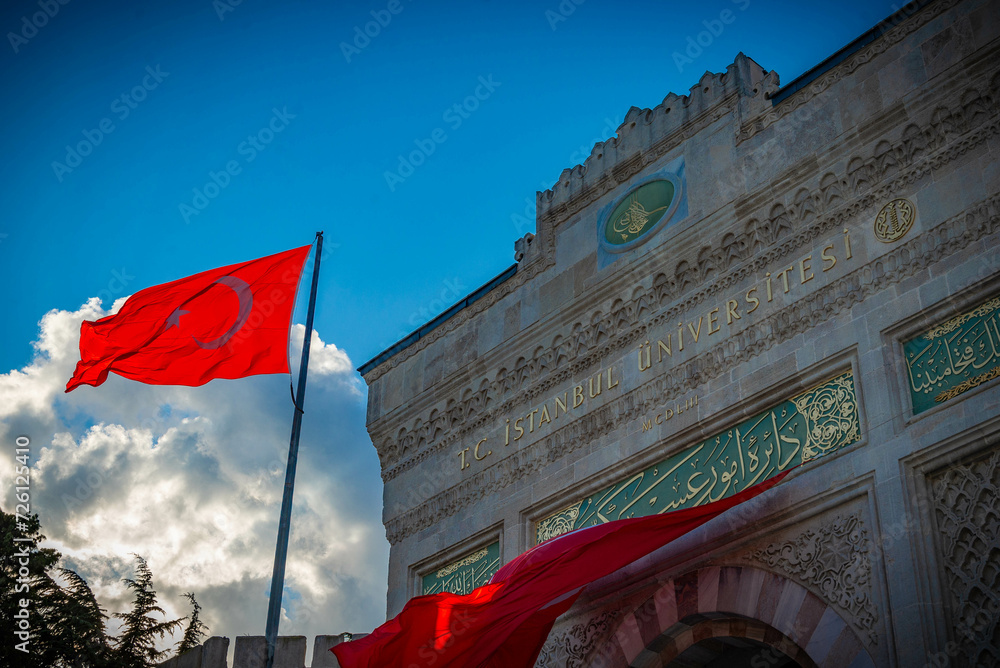 Estambul, la capital de turquía,Paisaje típico de la ciudad con ...
