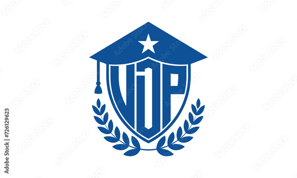 UDP three letter iconic academic logo design vector template. monogram ...