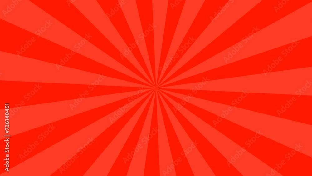Vidéo Stock red color sun burst visual background pack. Sunlight effect ...