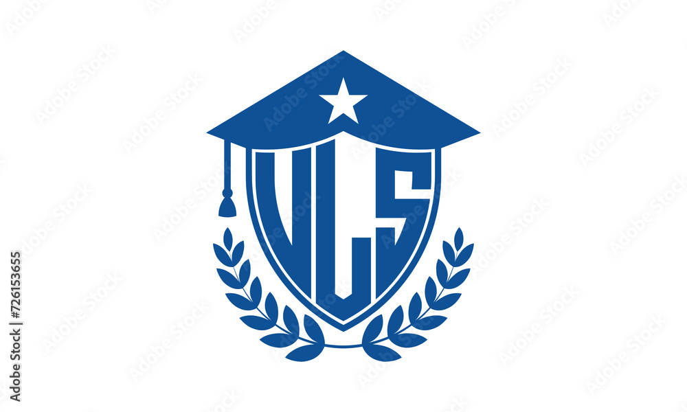 ULS three letter iconic academic logo design vector template. monogram ...