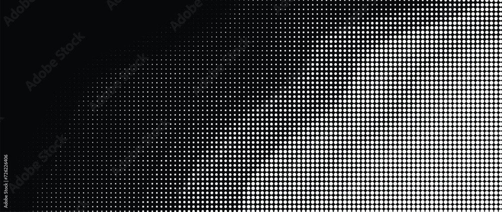 Halftone dot background pattern vector illustration. Monochrome gradient dotted modern texture ...