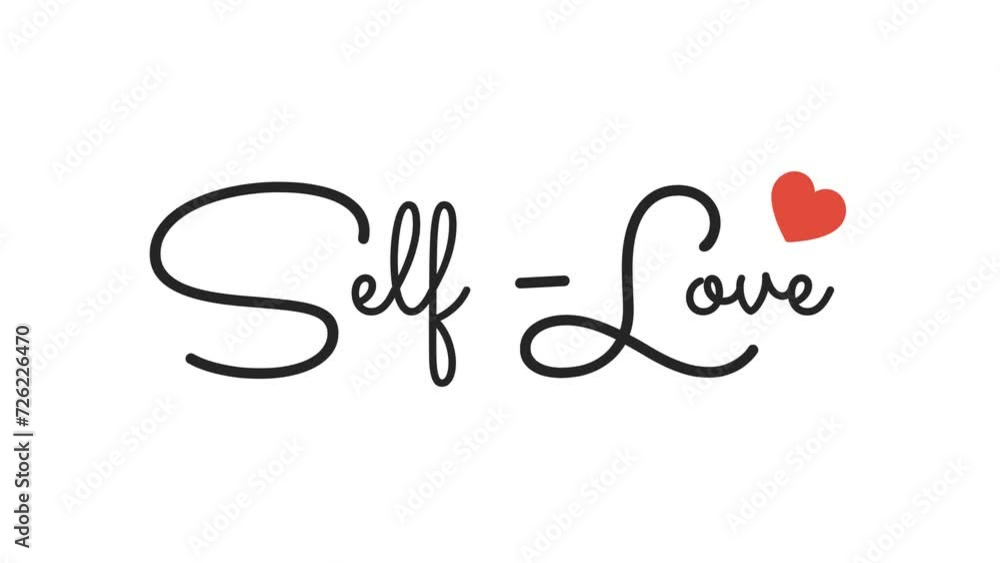 Self Love Text Animation. Great for Self Love Celebrations with ...