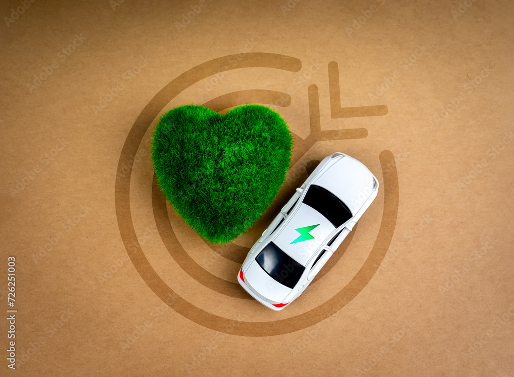 EV car, Electric energy battery charge vehicle with sustainable ...