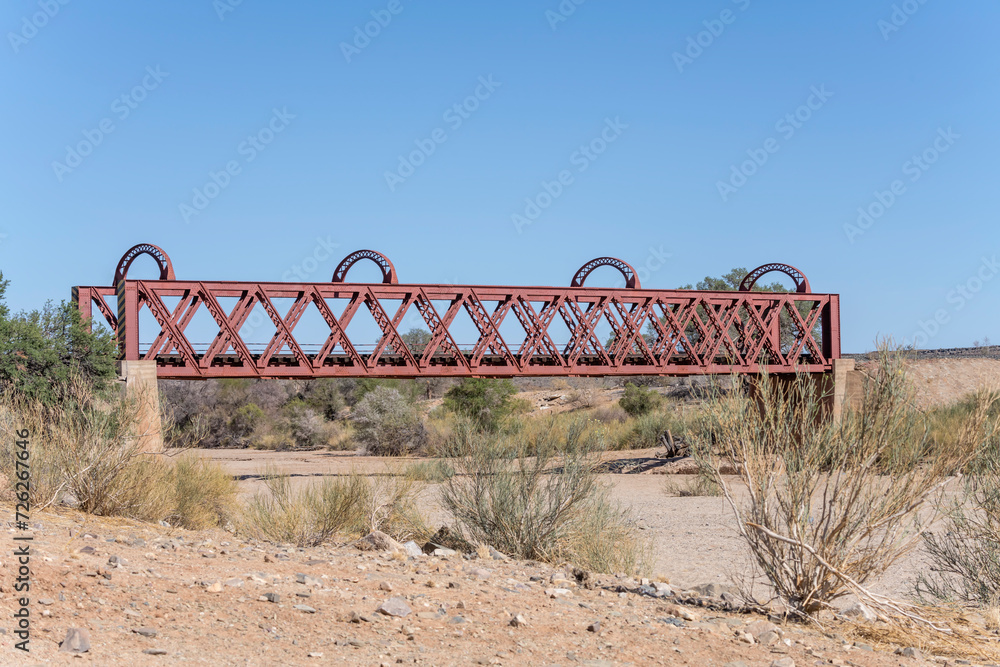 Holoog railway iron bridge, Namibia Stock Photo | Adobe Stock