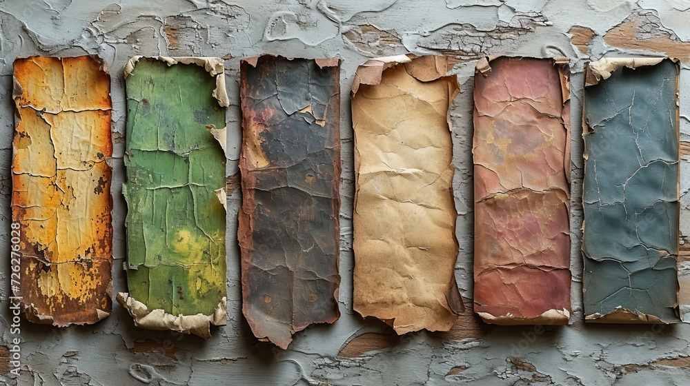 Various old sticker, label, and price tag templates for mockups ...