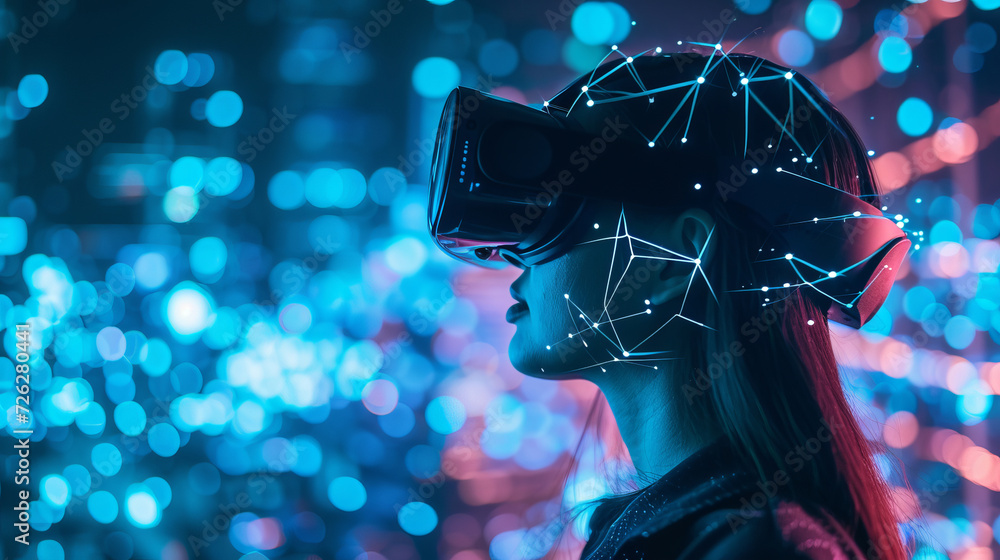 Dive into the future with a Chinese person in VR glasses—a captivating ...