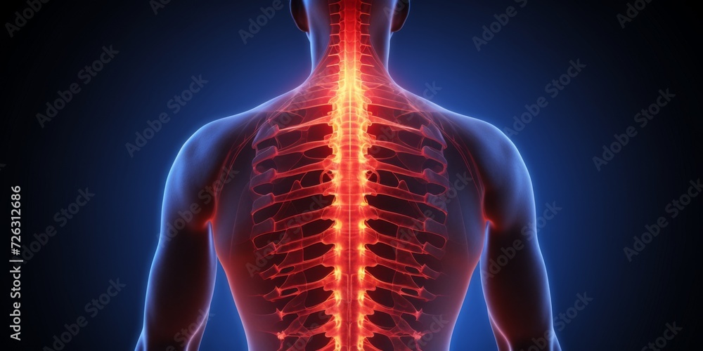 Ak Image Illustrating The Concept Of Back Pain And Its Alleviation ...
