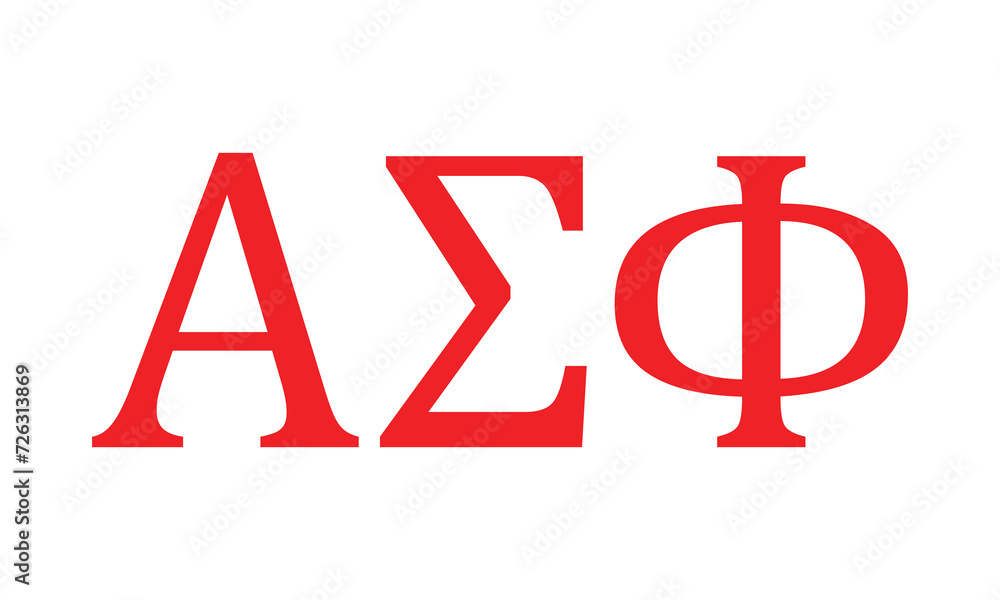 Alpha sigma phi greek letter, ΑΣΦ greek letters, ΑΣΦ Stock Vector ...