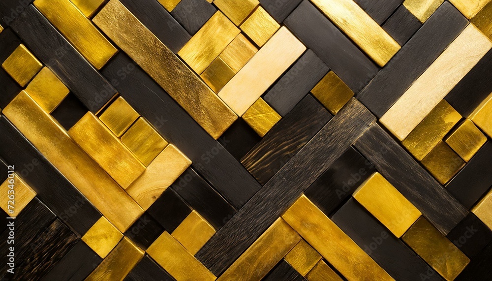 Wallpaper texture gold black wood wall background Colorful wooden ...