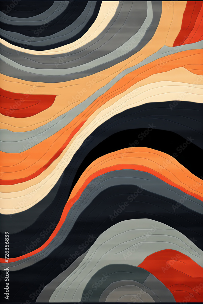 Abstract Colorful Oil Painting On Canvas Texture Hand Drawn Brush