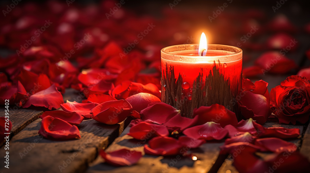 Ignite romance with candles, let the soft glow dance on roses. A ...