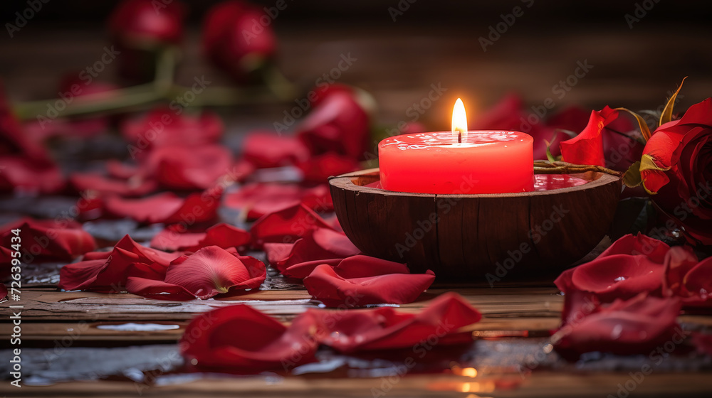 Ignite romance with candles, let the soft glow dance on roses. A ...