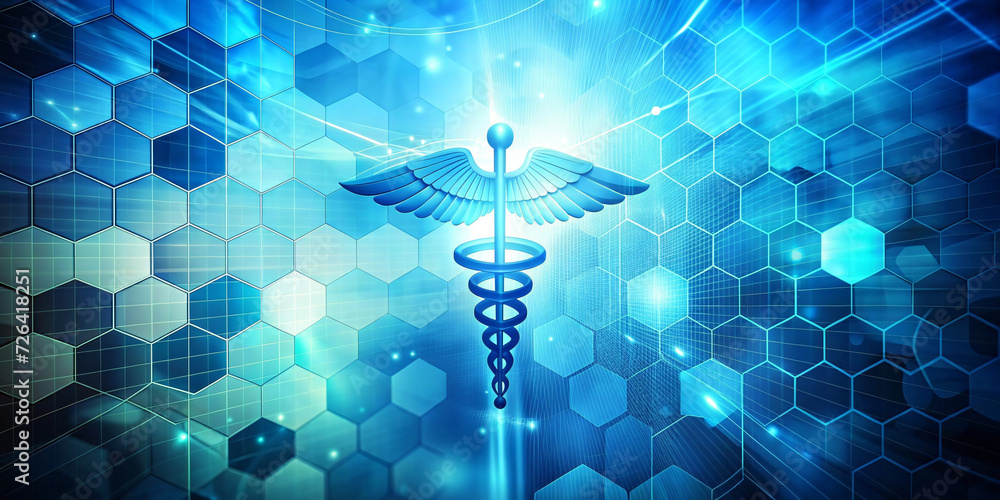 Medical Emblem with DNA and Molecule in 3D Vector Illustration ...