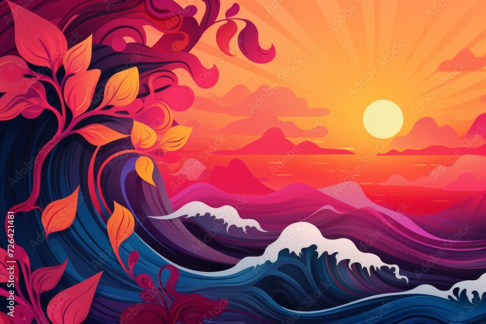 Abstract background for asian american and pacific islander heritage ...