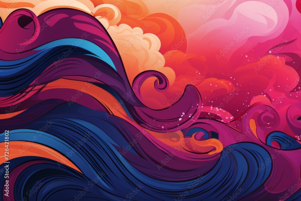 Abstract background for asian american and pacific islander heritage ...