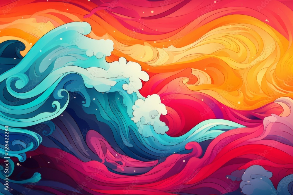 Abstract background for asian american and pacific islander heritage ...