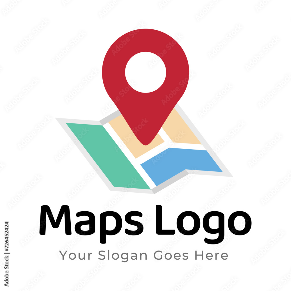 Map Pin Logo Design Element. Map pin location icon logo design Stock ...