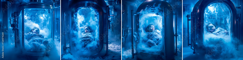Unique and innovative cryogenic chamber design. The baby is safely ...