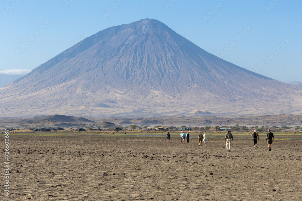 The Ol Doinyo Lengai (Masai Mountain of God), active stratovolcano of ...