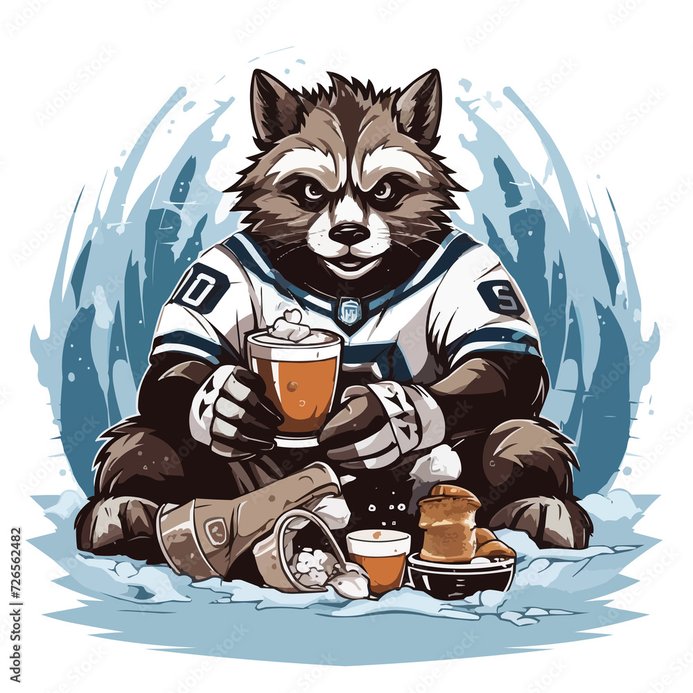 The Caffeine Hockey Star! Laugh along with this feisty raccoon as it ...