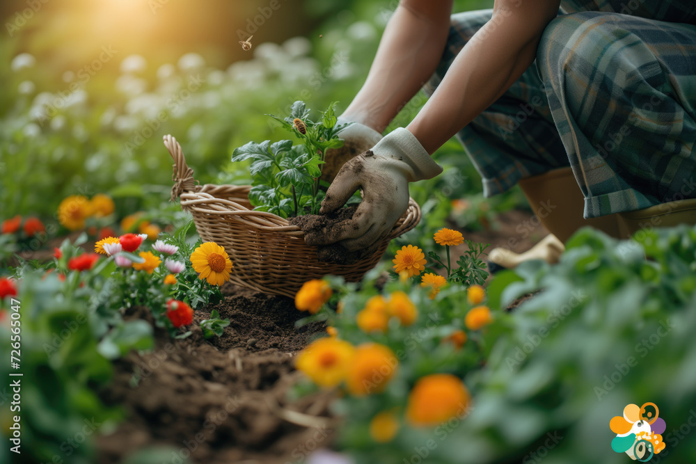 a sustainable community garden thrives. It features solar-powered water ...