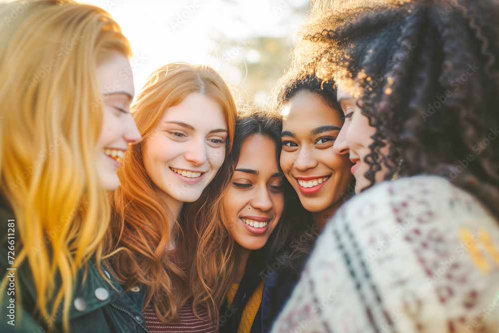 Women who support each other, whether in groups of friends or members ...