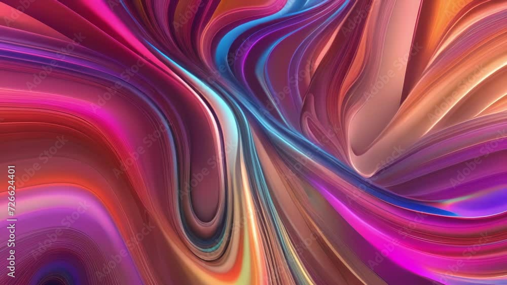 Color Fusion A fusion of colors shifting and blending in a continuous ...