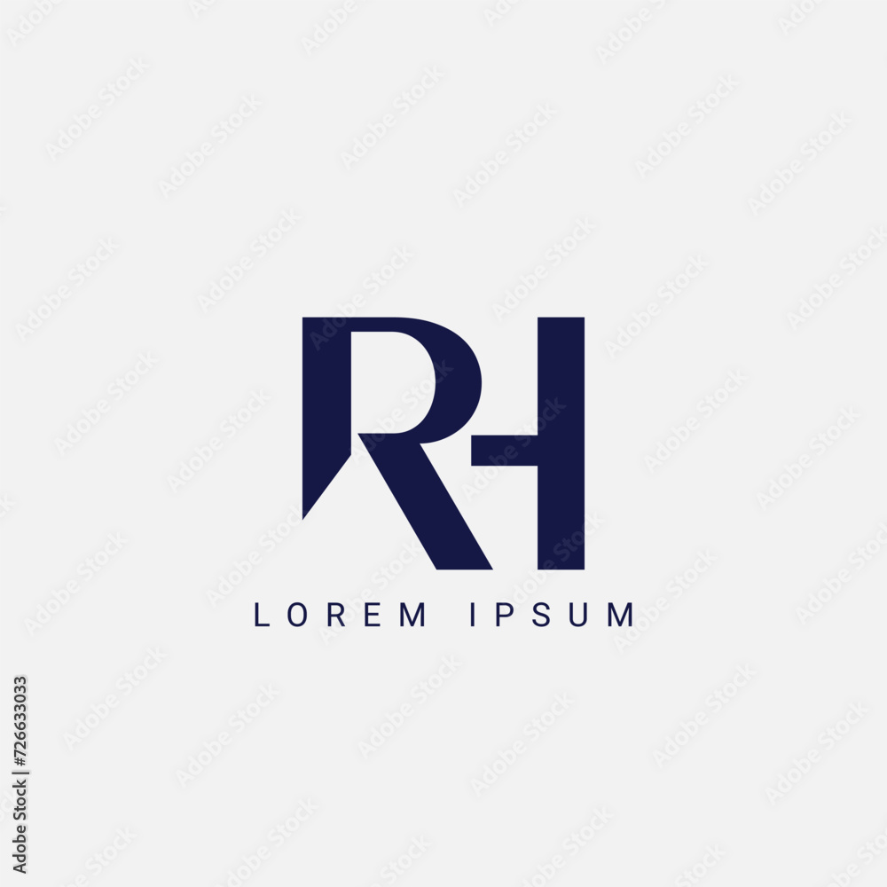 RH Logo Design, Inspiration for a Unique Identity. Modern Elegance and ...