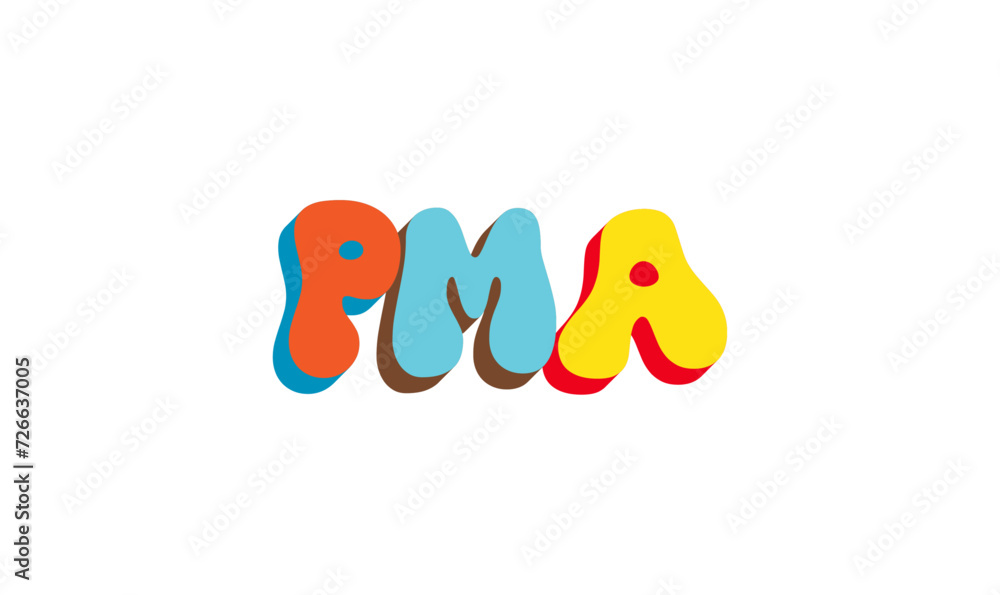 pma logo design, pma cartoonish logo, golf logo, pma cartoon log Stock ...