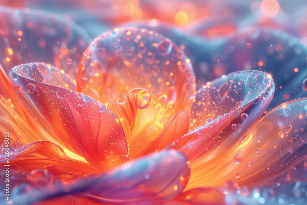 A maximalist fusion of warm and cool colors creates a mesmerizing ...