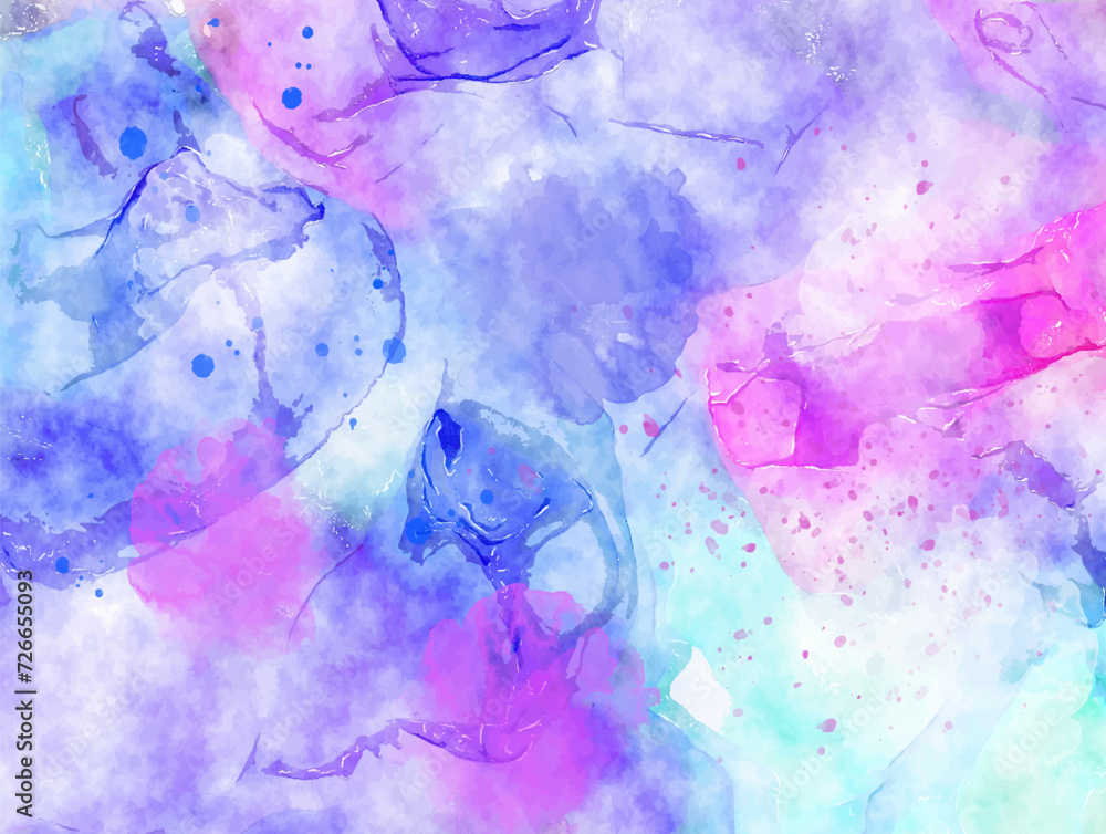 watercolor acrylic marble backgound. Vector abstract alcohol liquid ...