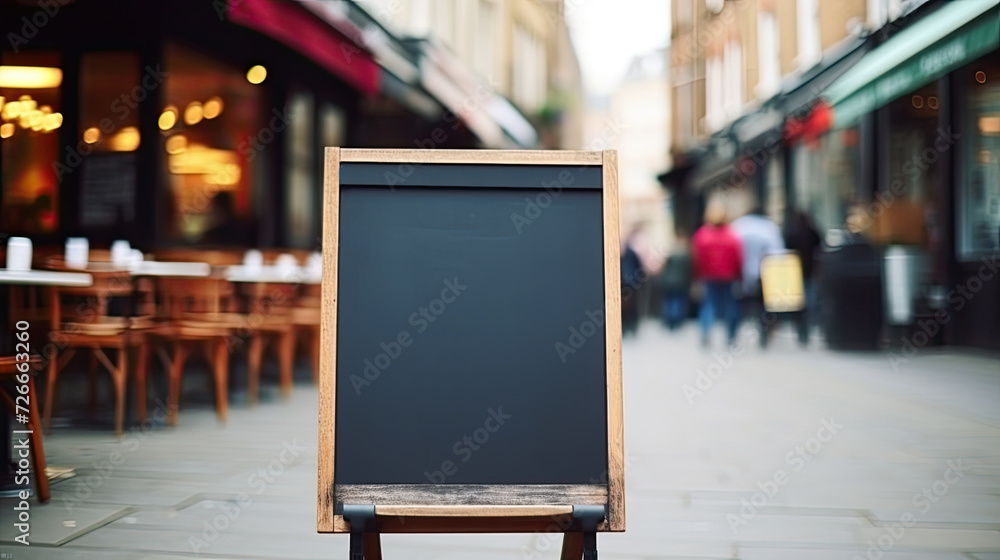 Empty sandwich board for a menu. Tantalize your taste buds with our ...