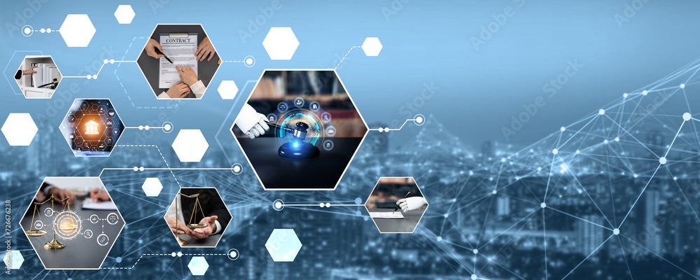 AI rules and law concept enforce to control AI artificial intelligence ...